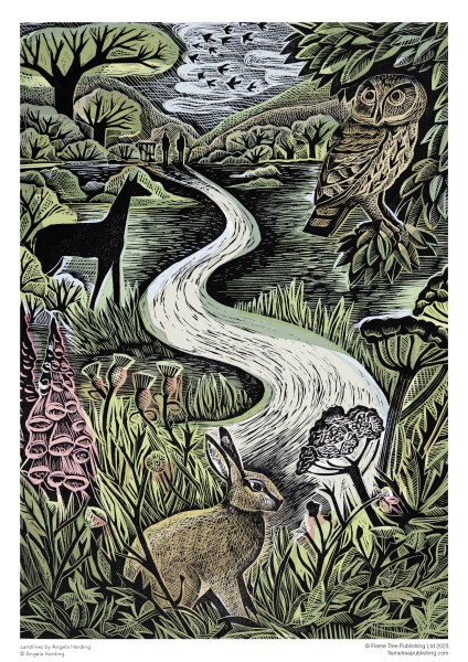 Adult Sustainable Jigsaw Puzzle Angela Harding: The Wood - Flame Tree ...