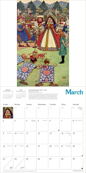 Alice's Adventure in Wonderland Wall Calendar 2025 (Art Calendar ...