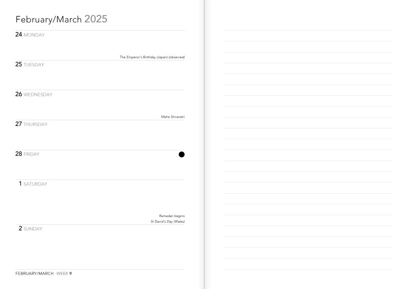 Angela Harding: Rathlin Hares 2025 Luxury Diary Planner - Page to View ...