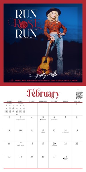 Dolly Parton 2025 Wall Calendar - Flame Tree Publishing