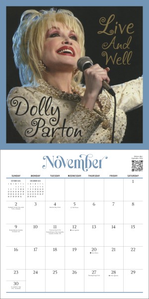 Dolly Parton 2025 Wall Calendar - Flame Tree Publishing