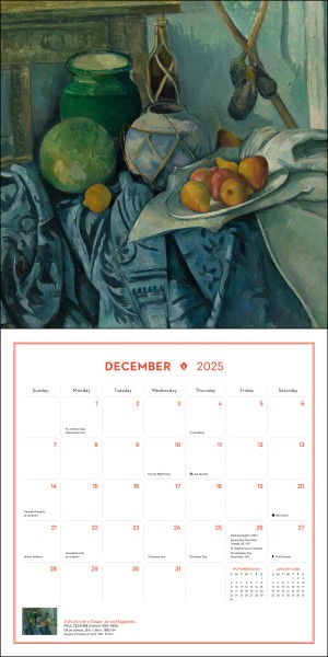 Impressionism and Post-Impressionism 2025 Wall Calendar - Flame Tree ...