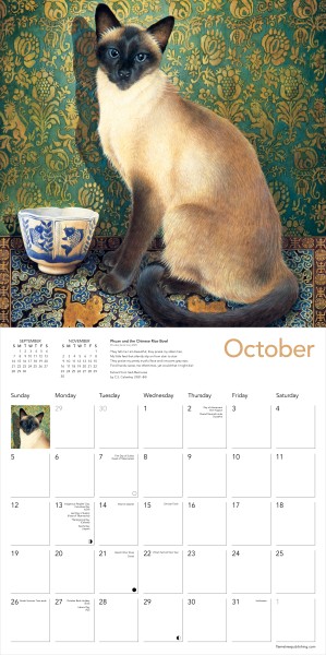 Ivory Cats by Lesley Anne Ivory Wall Calendar 2025 (Art Calendar ...