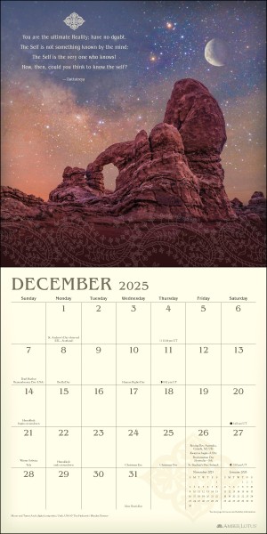 Meditation 2025 Wall Calendar - Flame Tree Publishing