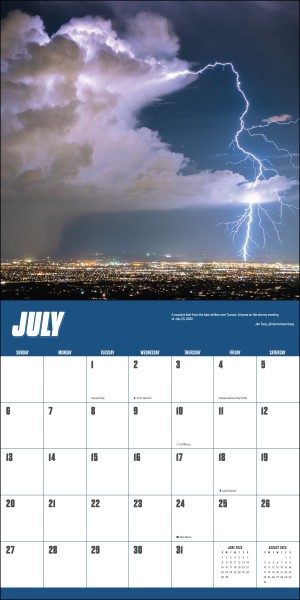 Storm Chasers 2025 Wall Calendar - Flame Tree Publishing