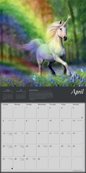 Unicorns by Anne Stokes Wall Calendar 2025 (Art Calendar) - Flame Tree ...