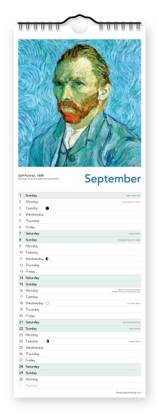 Vincent van Gogh Slim Calendar 2024 (Art Calendar) - Flame Tree Publishing
