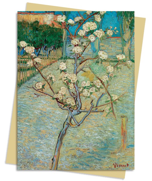 Vincent van Gogh: Small Pear Tree in Blossom Greeting Card Pack - Flame ...
